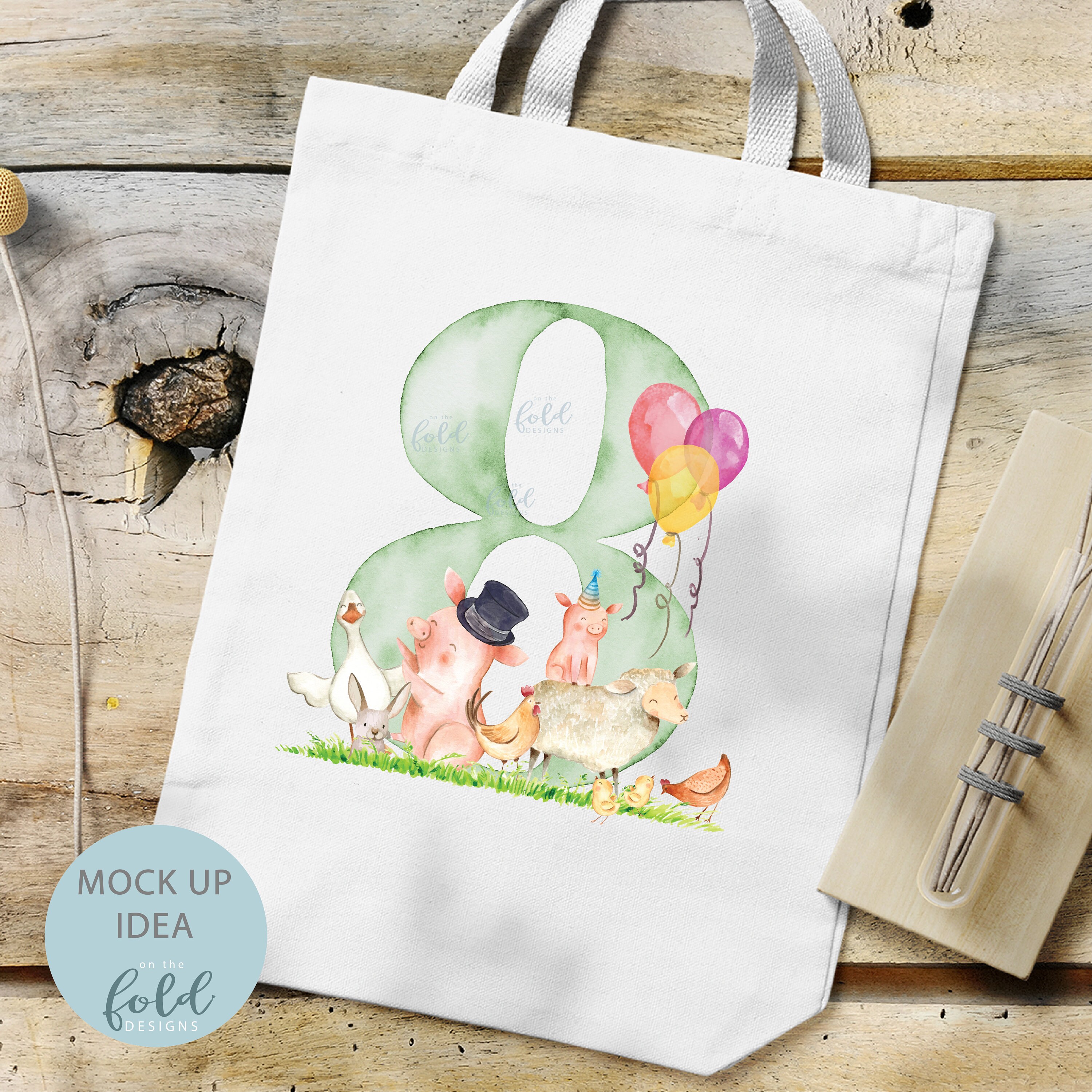 8th Birthday Farm Animal Clipart, Sublimation, Farmyard Fun, Birthday ...