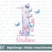 Butterfly Clipart 1st Birthday Number One Image PNG Instant Download ...