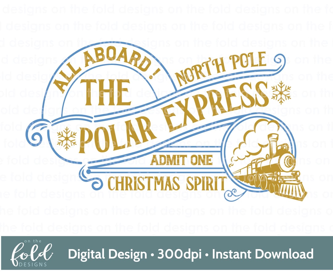 Polar Express Clipart PNG & SVG Christmas Train, Blue Train, Xmas ...