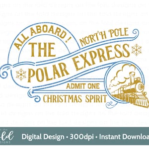 Polar Express Clipart PNG & SVG Christmas Train, Blue Train, Xmas ...