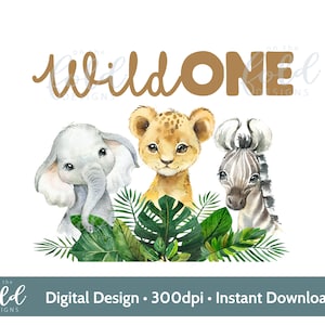 Wild One Safari Animal Print Png Transparent Clipart With Instant ...