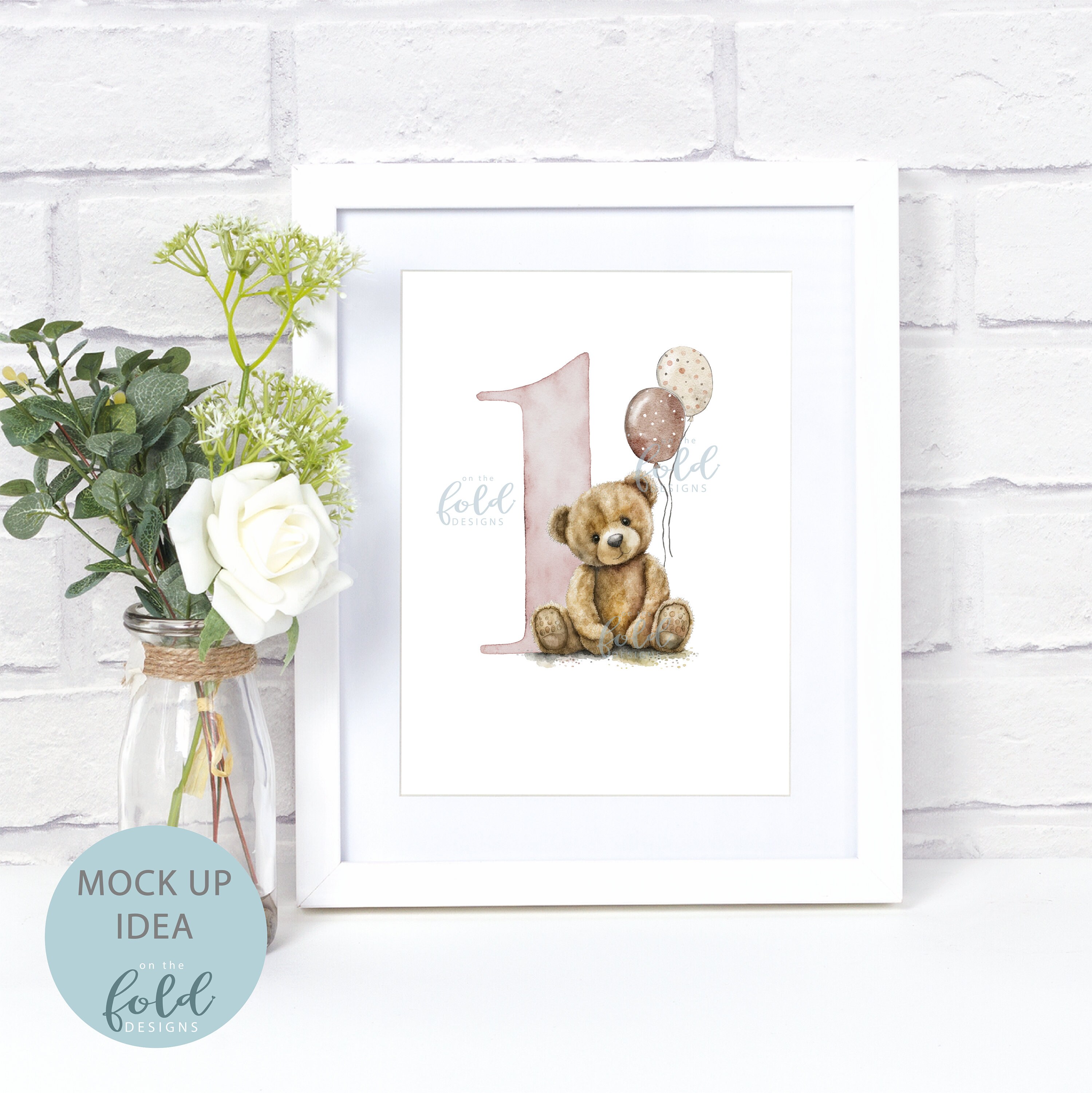 Teddy Bear Number 1 Balloons 1st Birthday Clipart - Etsy UK