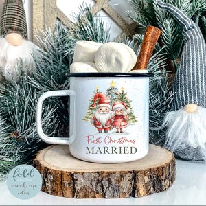 Santa and Mrs Claus First Christmas Married, Winter Woodland, North ...