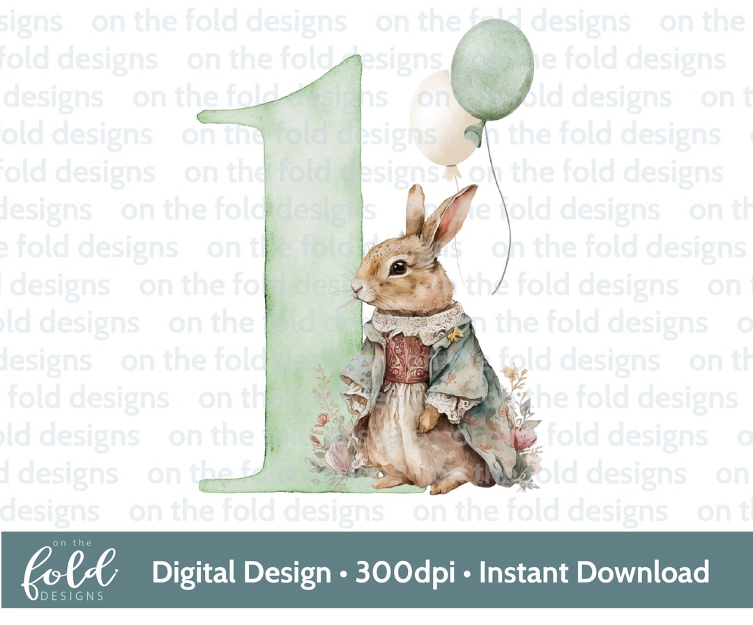 Bunny Rabbit, 1st Birthday, Png Clipart, Transparent Background ...