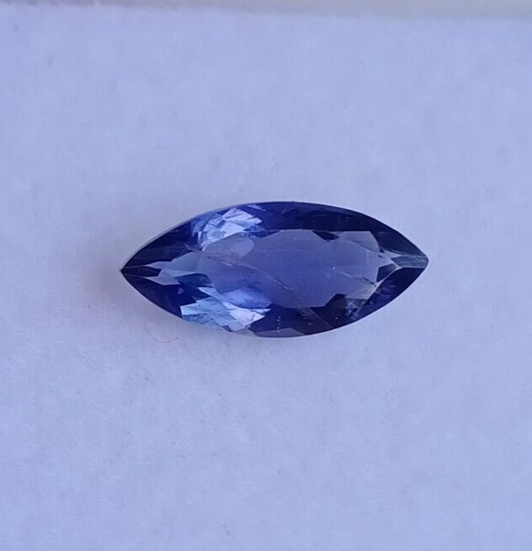 Blue Iolite Gemstone: Marquise Cut, 0.70 Ct - Etsy