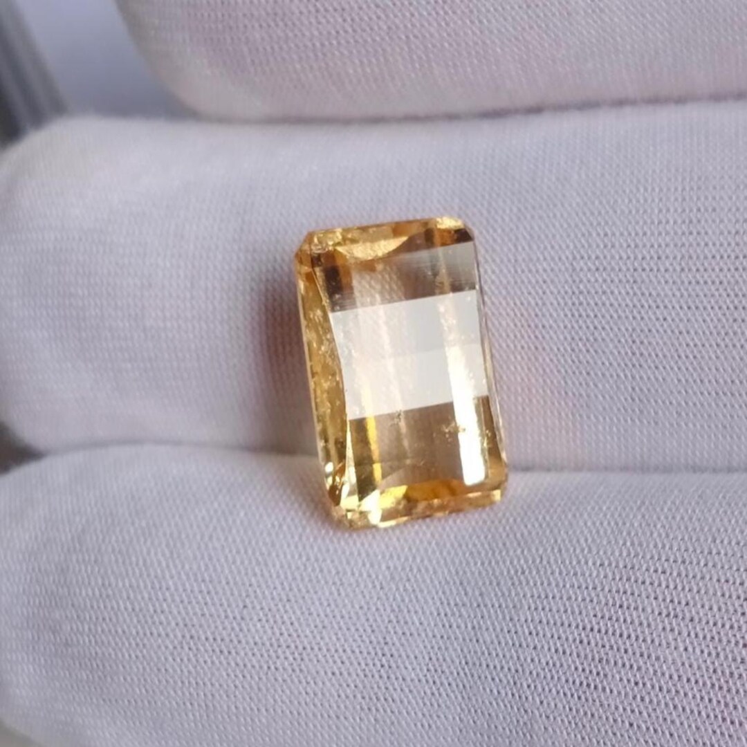 Pixel Cut Golden Yellow Hessonite Garnet, 9.00 Ct Gemstone - Etsy