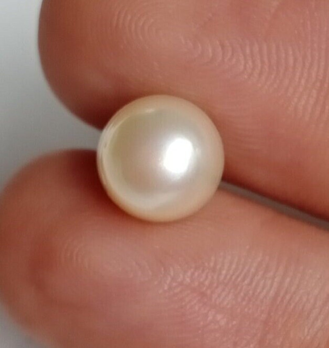 Natural South Sea Pearl, Round Cabochon Gemstone, 5.00 Ct (9x8.5mm) - Etsy