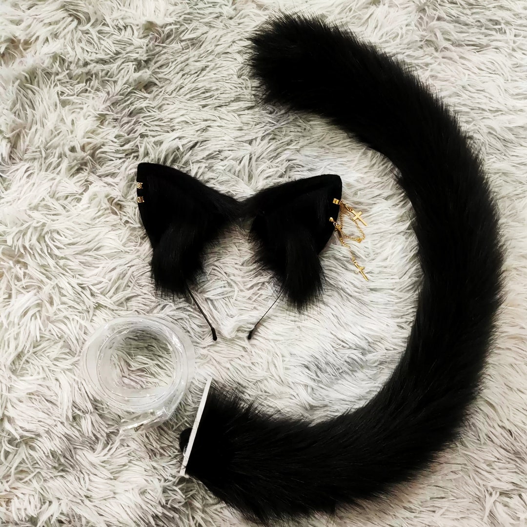 Cosplay Handmade Miss Black Cat Cat Ear Hair Band Lolita - Etsy