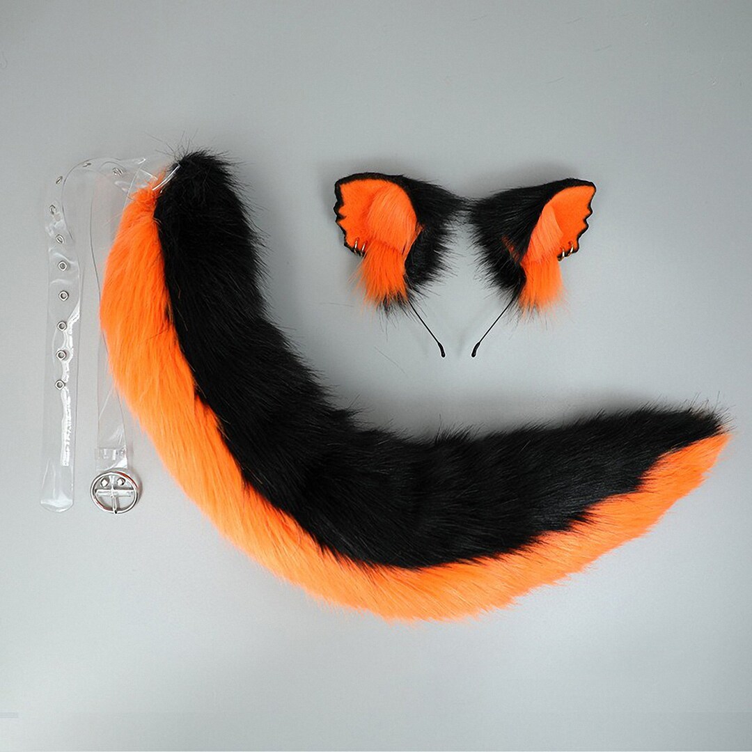 Orange and Black Fox Set,amaya Fox Set, Beast Tail Accessories ...