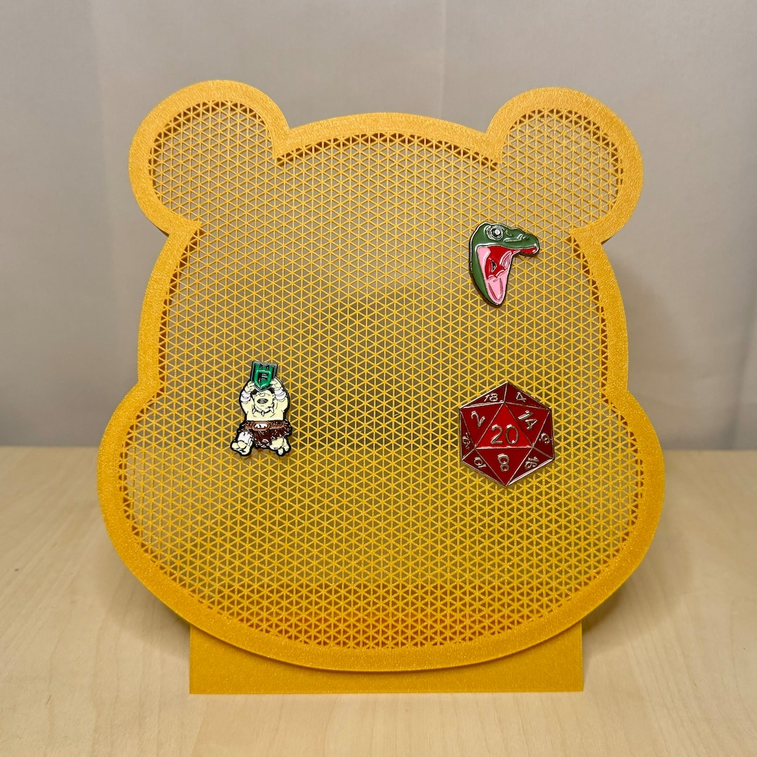 Winnie the Pooh Enamel Pin Board/display | 3D Printed - Etsy