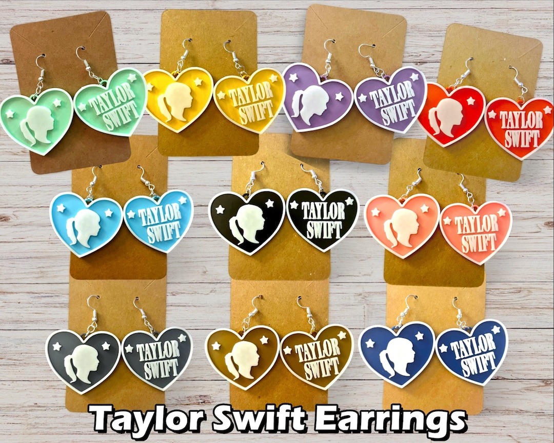 Taylor Swift Earrings the Eras Tour 3D Printed - Etsy