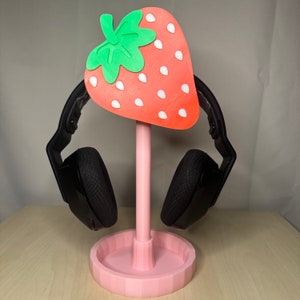 Strawberry Headphone Stand 3D Printed - Etsy