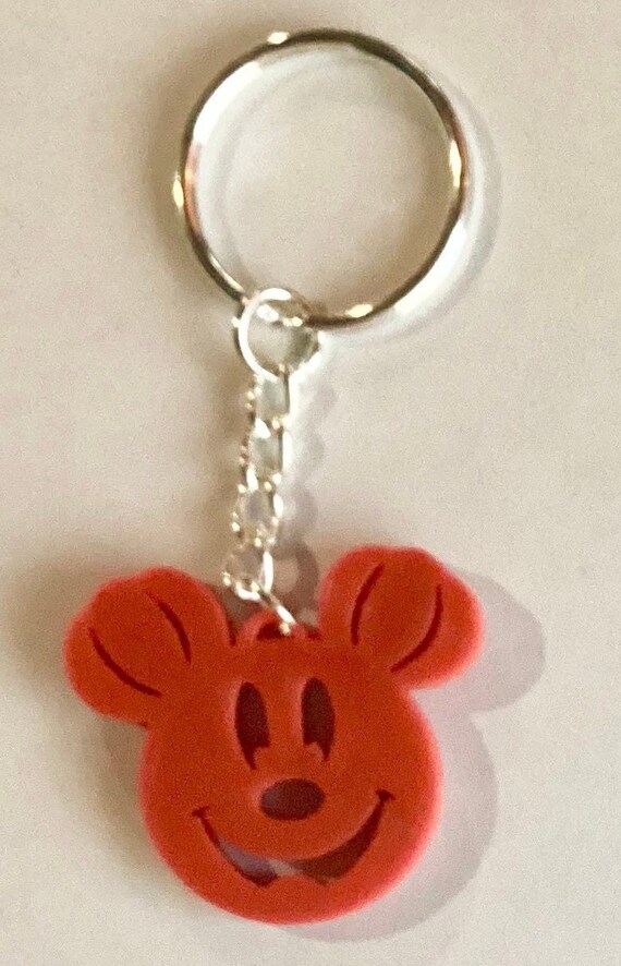 Mickey Mouse Pumpkin Glow in the Dark Keychain Halloween - Etsy