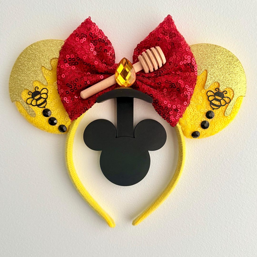 Mickey Ear Wall Hook | Headband Hanger & Display Mount | Dual Mounting ...