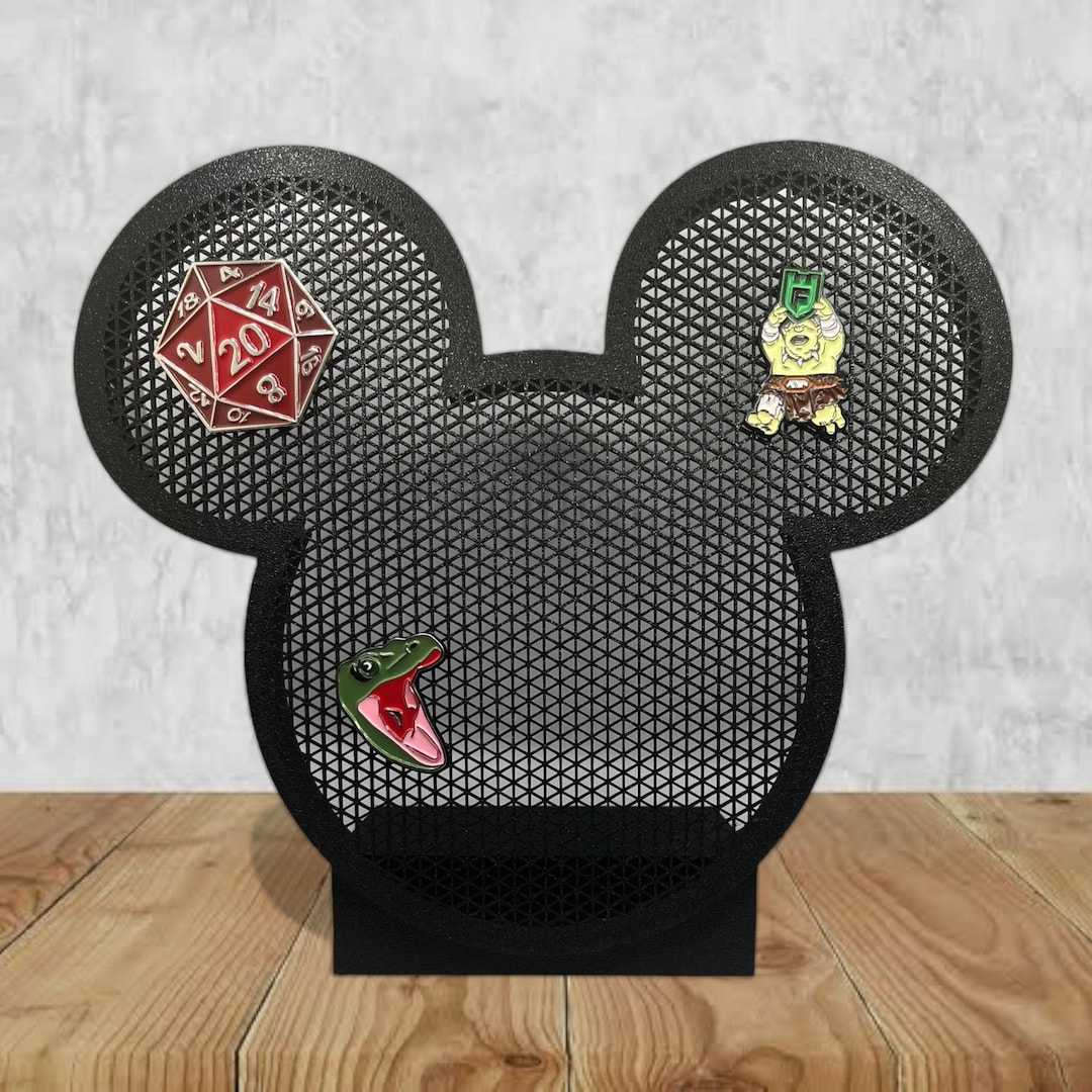 Mickey Enamel Pin Board | 3D Printed Pin Display | Collector Display ...