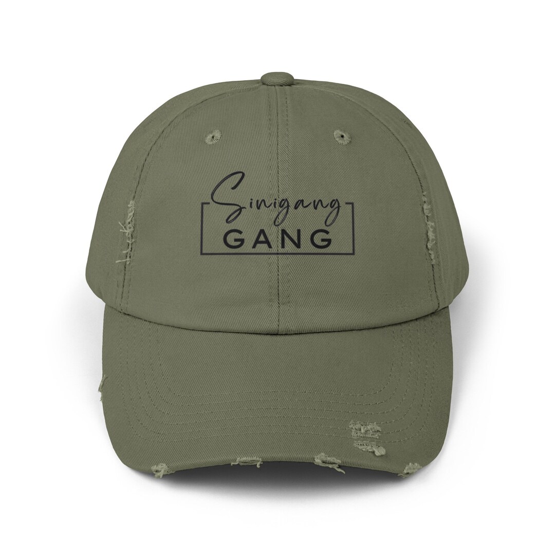 Sinigang Gang Unisex Distressed Cap Filipino Streetwear Pinoy Hat ...