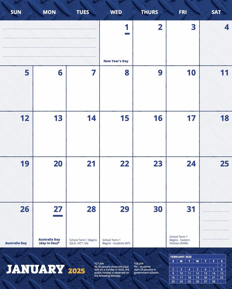 2025 Australian Tradie Calendar - Puppy Edition - Etsy