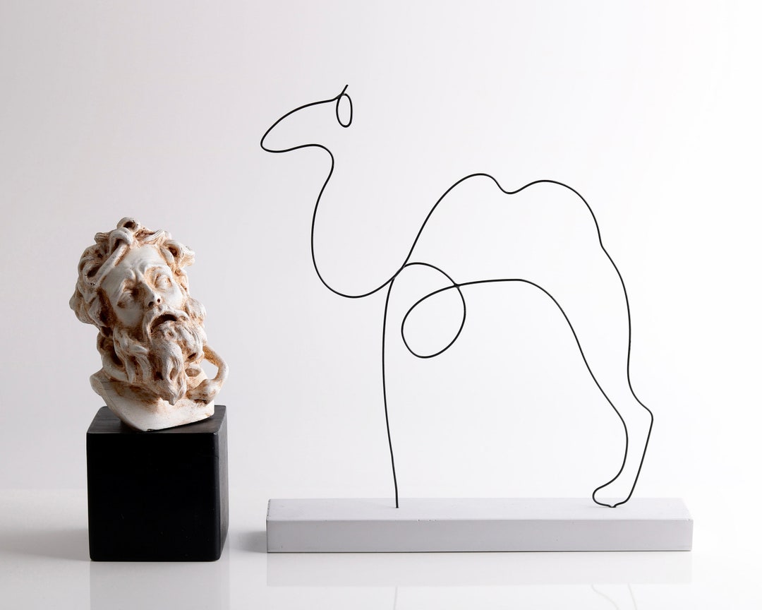 Wire Sculpture of Picasso’s Camel /picasso's Camel Minimalist Art ...