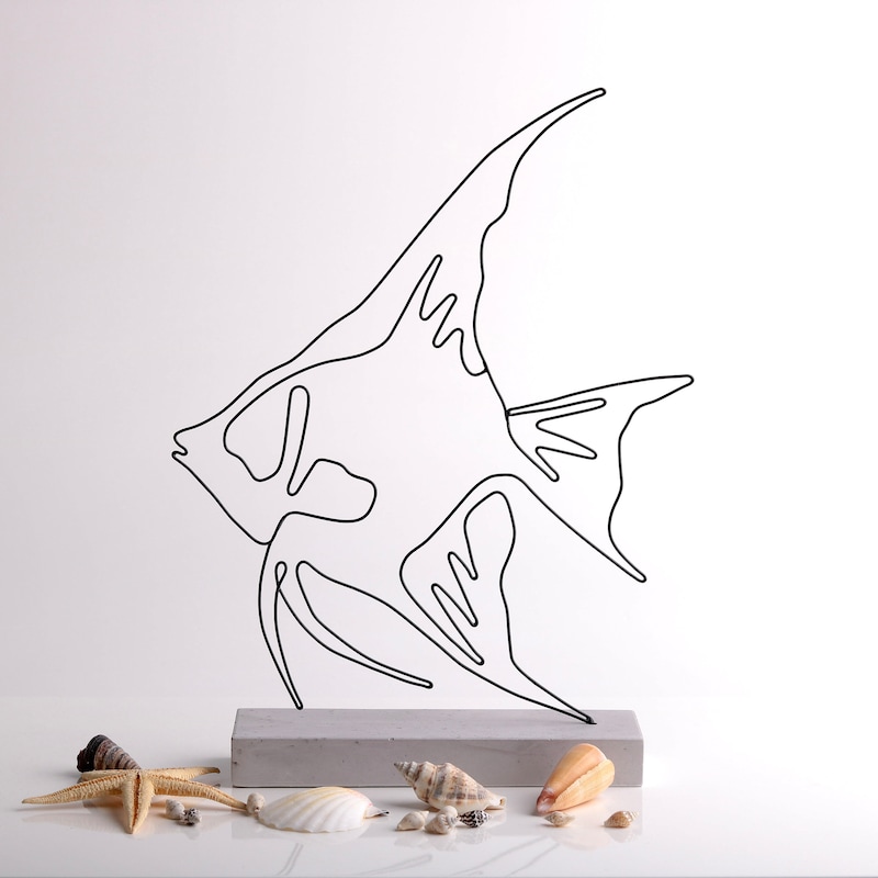 Wire Fish Sculpture - Etsy