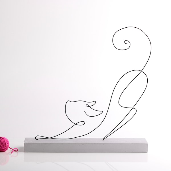 Wire Cat - Etsy