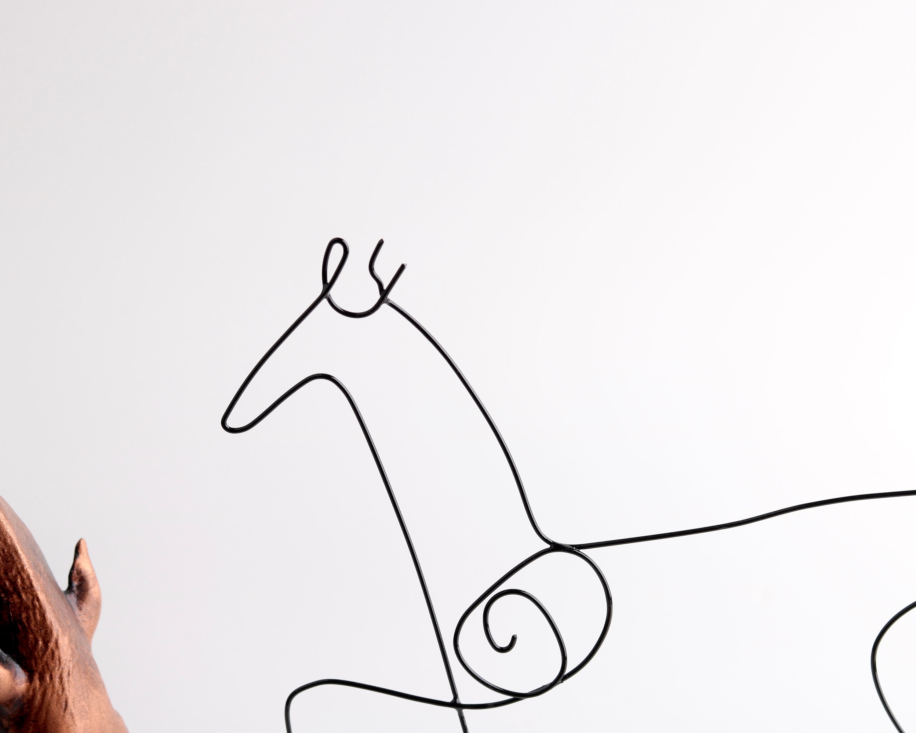 Wire Sculpture of Picassos Horse /horse Metal Line Art / Shelf Decor ...