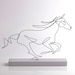 Horse Wire Sculpture / Shelf Decor / Handmade Gift / Minimalist Metal ...