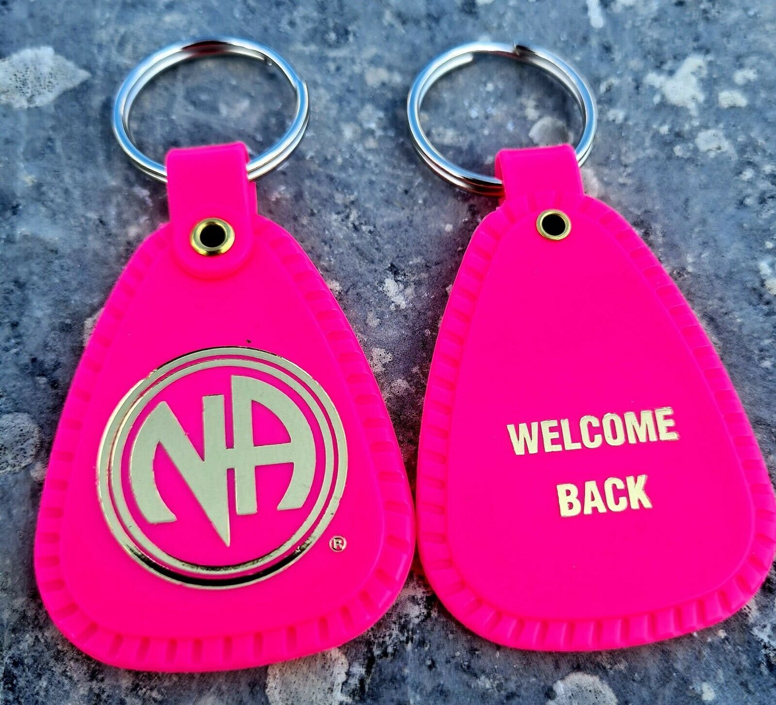 Pink NARCOTICS ANONYMOUS Welcome Back Key Ring Key Tag Gift - Etsy