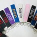 Custom Name/logo Embroidery Key Tag Free Shipping custom Keychain ...