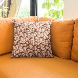 Custom Funny Face Pillow Cover, Multi-face Pillowcase, Personalized ...