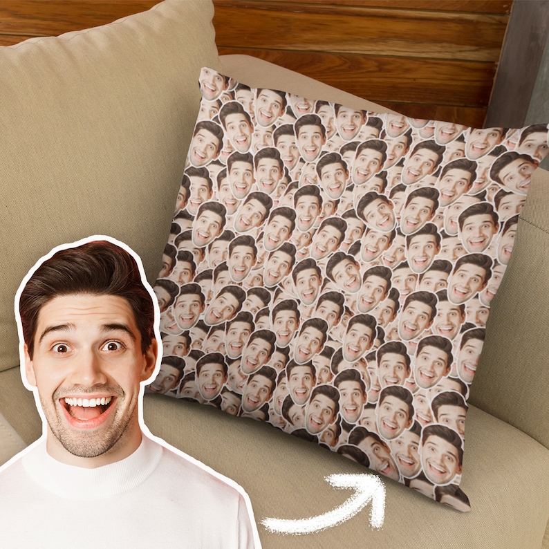 Custom Funny Face Pillow Cover Multi-face Pillowcase - Etsy