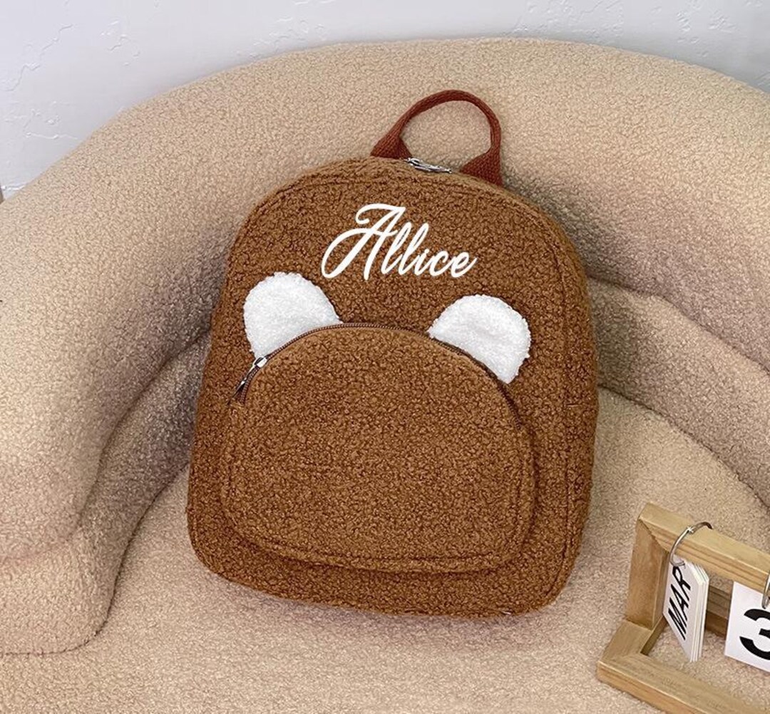 Personalized Teddy Bear Backpack Bag, Teddy Bear Bag for Kids, Animal ...
