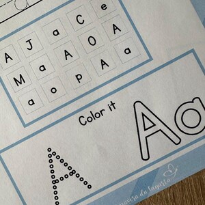 26 Alphabet Worksheets, Upper & Lowercase, Preschool, Kindergarten ...