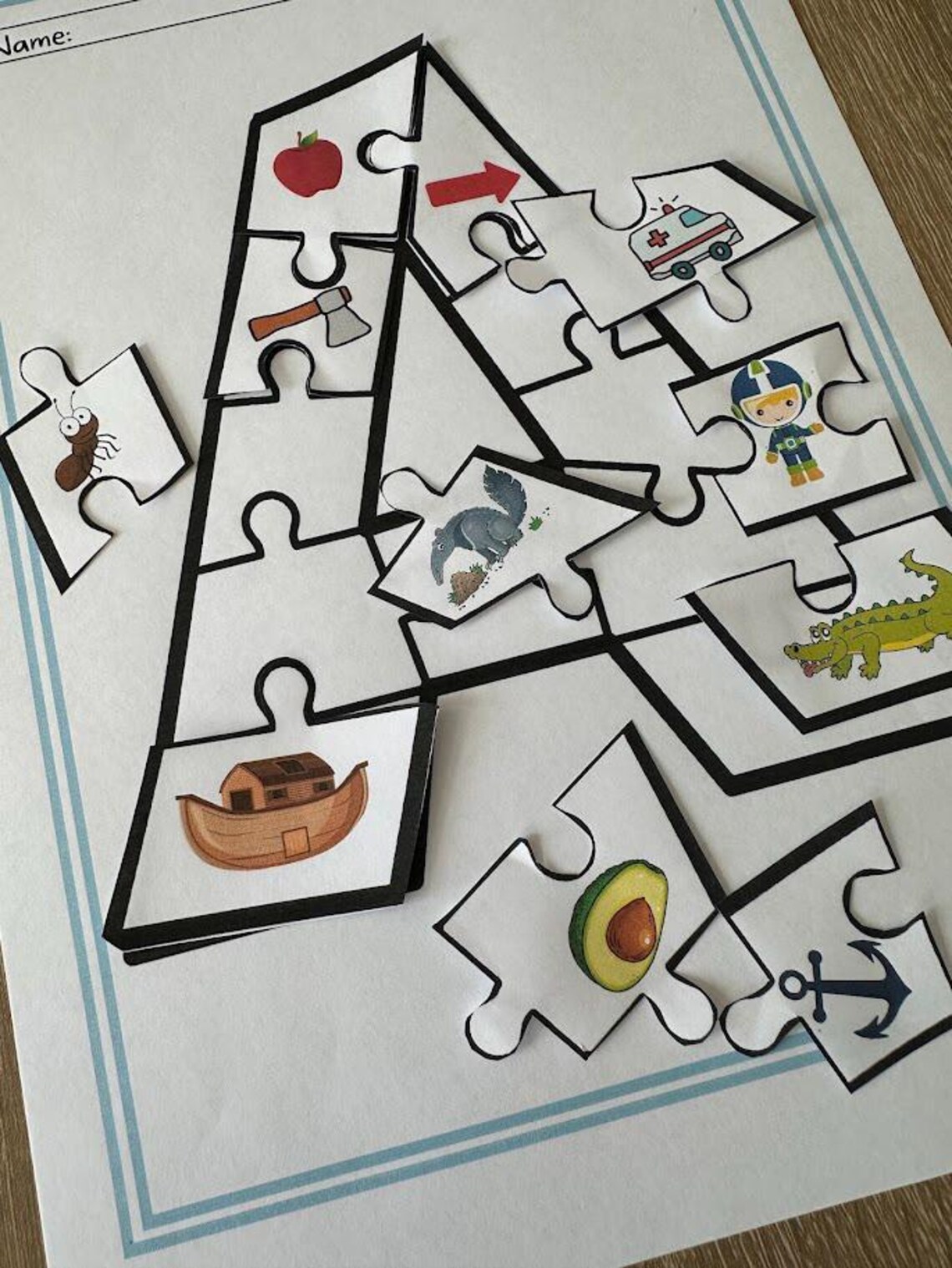 Alphabet Puzzles, Alphabet, Alphabet Illustration, Alphabet ...