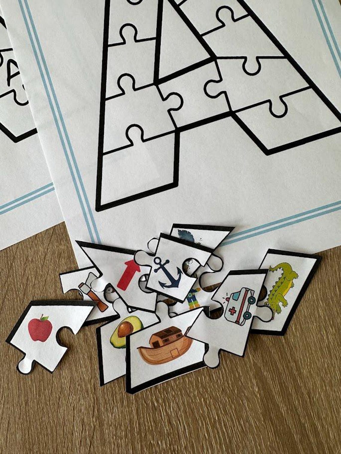 Alphabet Puzzles, Alphabet, Alphabet Illustration, Alphabet ...