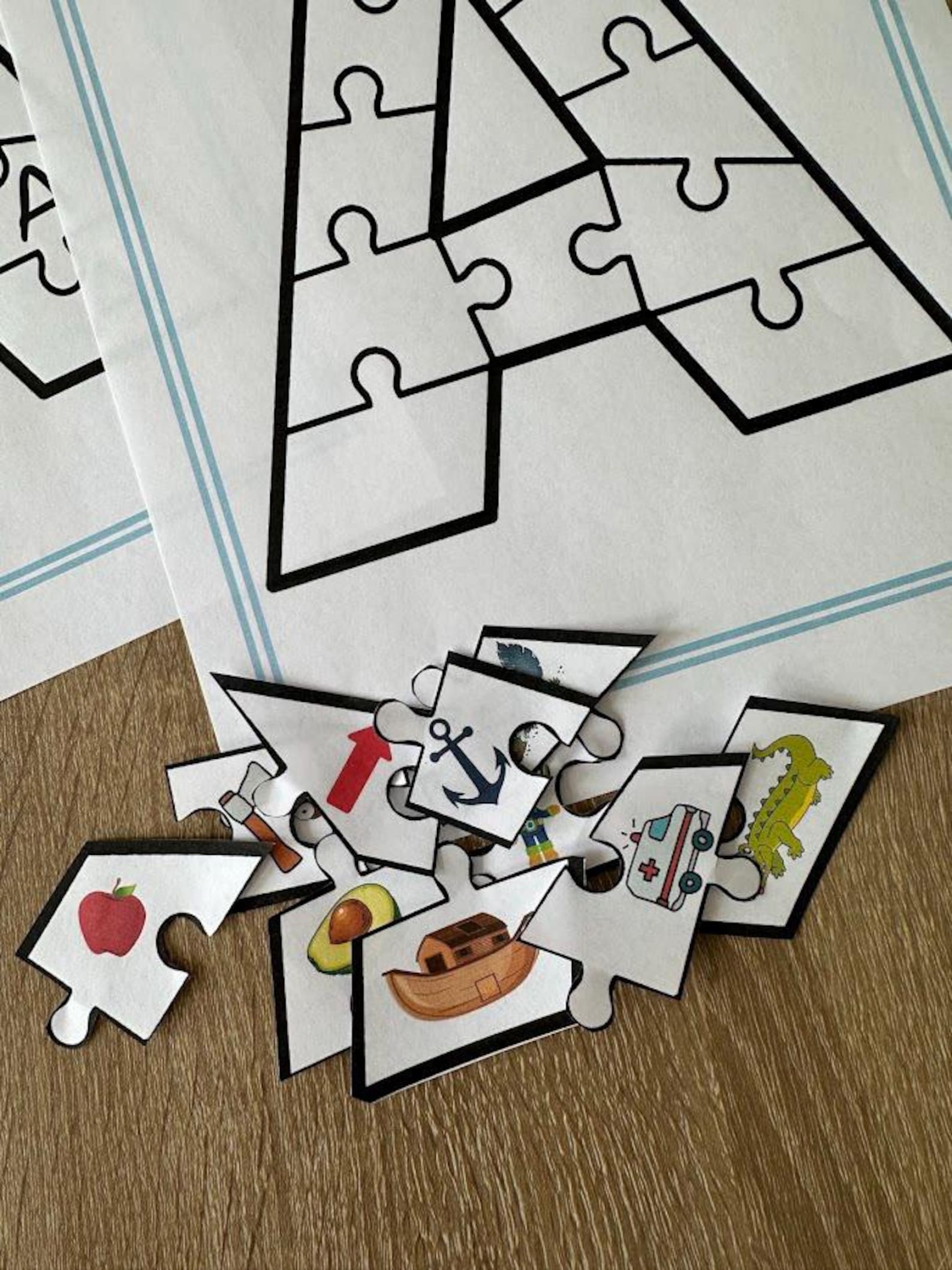 Alphabet Puzzles, Alphabet, Alphabet Illustration, Alphabet ...