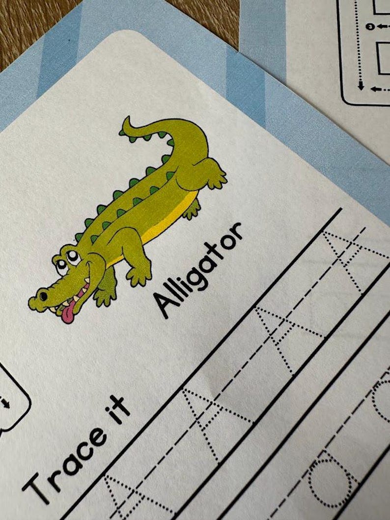 26 Alphabet Worksheets, Upper & Lowercase, Preschool, Kindergarten ...