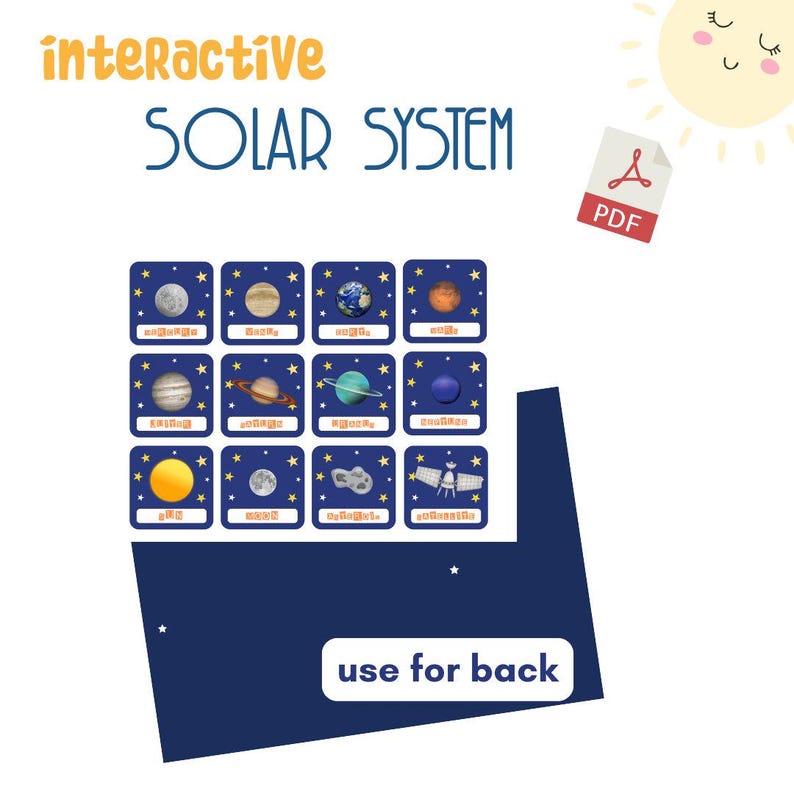 Interactive Solar System Homeschool Solar System Pdf Solar System ...