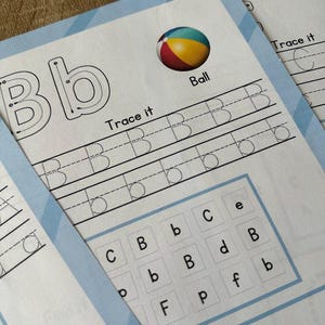 26 Alphabet Worksheets, Upper & Lowercase, Preschool, Kindergarten ...