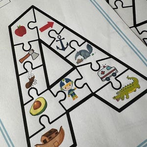 Alphabet Puzzles, Alphabet, Alphabet Illustration, Alphabet ...