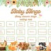 Baby Bingo Woodland Animals. Baby Shower Bingo. Baby Shower - Etsy
