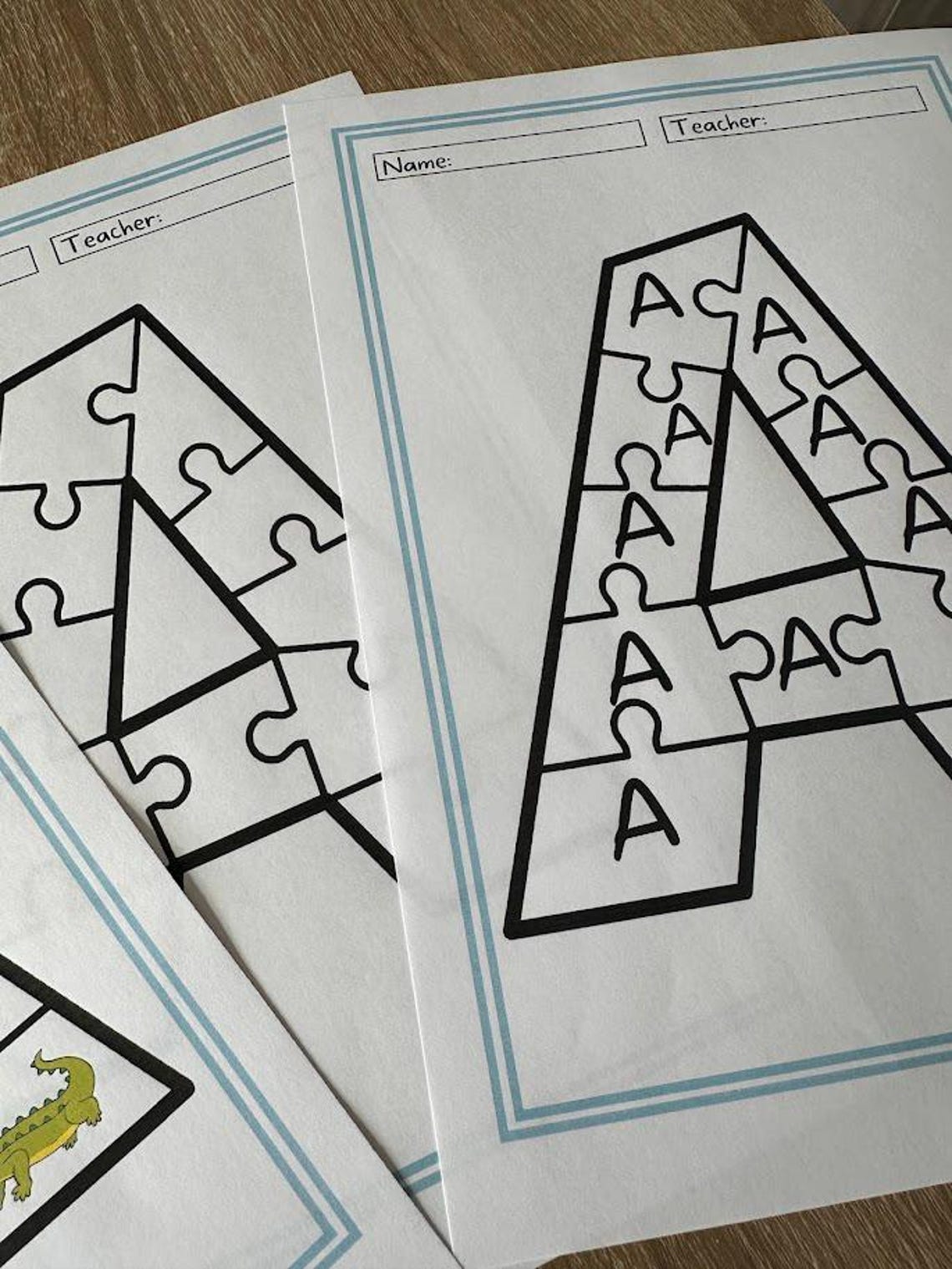 Alphabet Puzzles, Alphabet, Alphabet Illustration, Alphabet ...