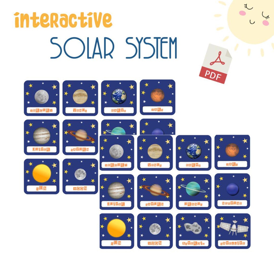 Interactive Solar System Homeschool Solar System Pdf Solar System ...