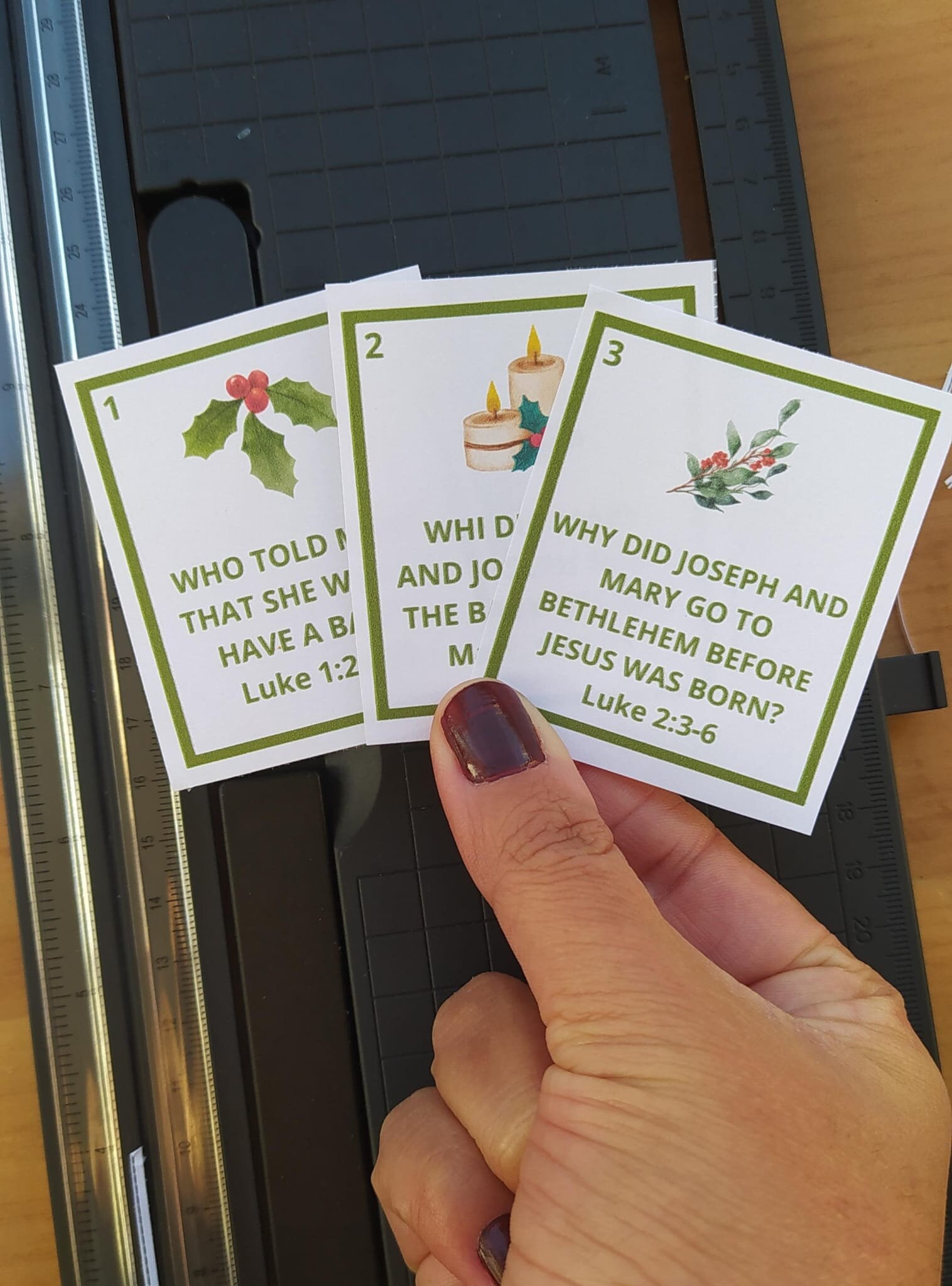 Scripture Advent Card, Printable Advent Card, 24 Scripture Advent ...