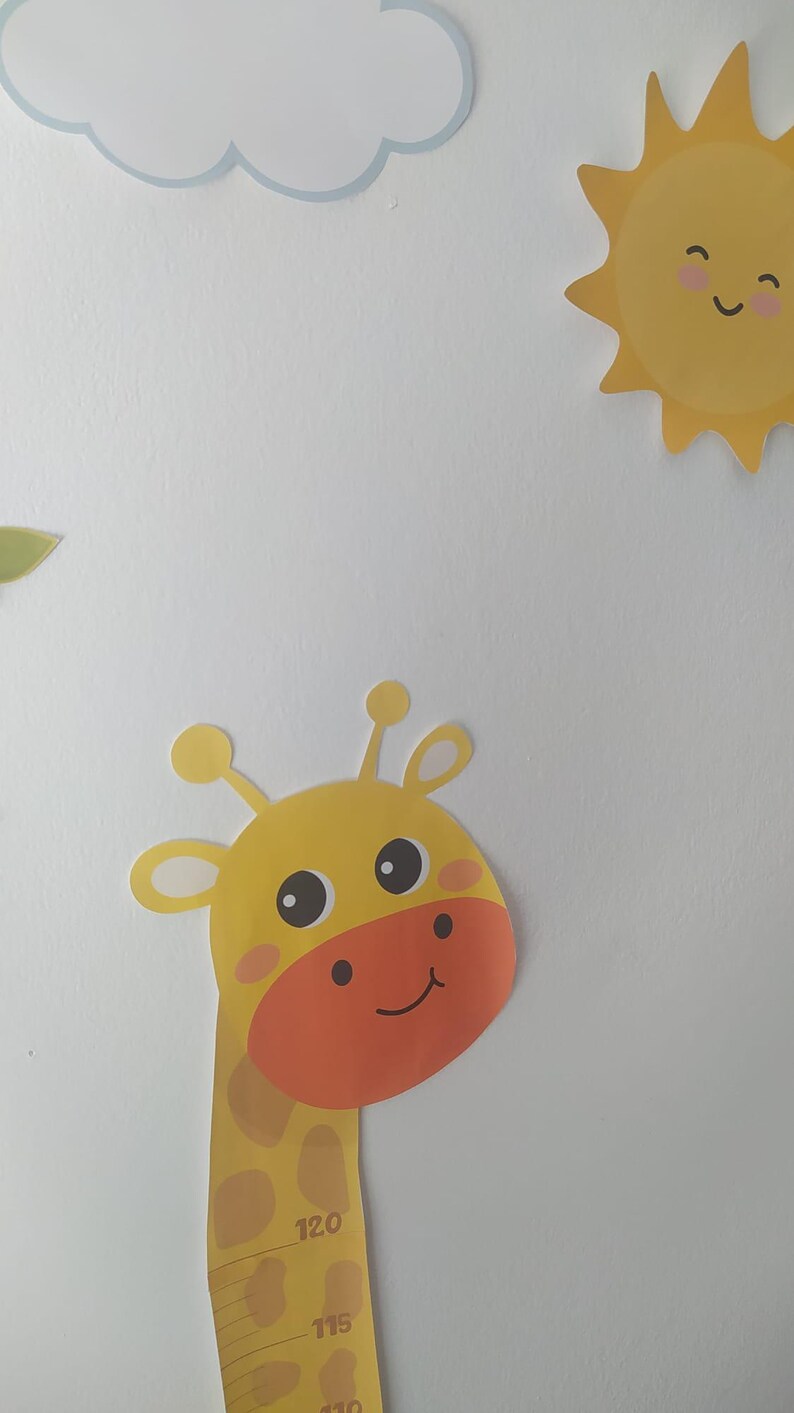 Giraffe Measuring Ruler for Kids, Decorative Ruler, Length Measurements ...