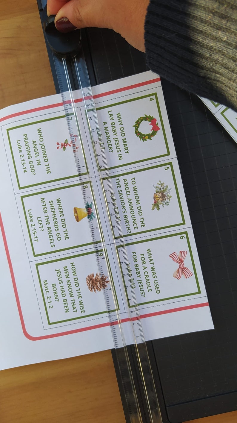 Scripture Advent Card, Printable Advent Card, 24 Scripture Advent ...