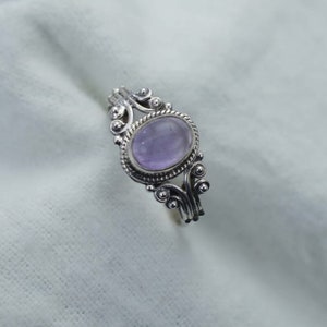 Handmade Amethyst Ring: 925 Sterling Silver Gemstone Ring - Etsy