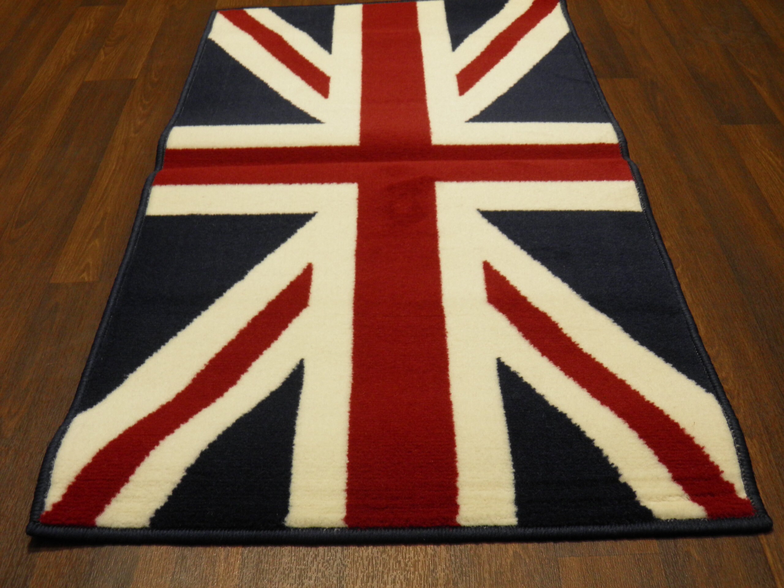 Hessian/woven Backed Red/white/blue Union Jack Design Rug, Al Sizes ...