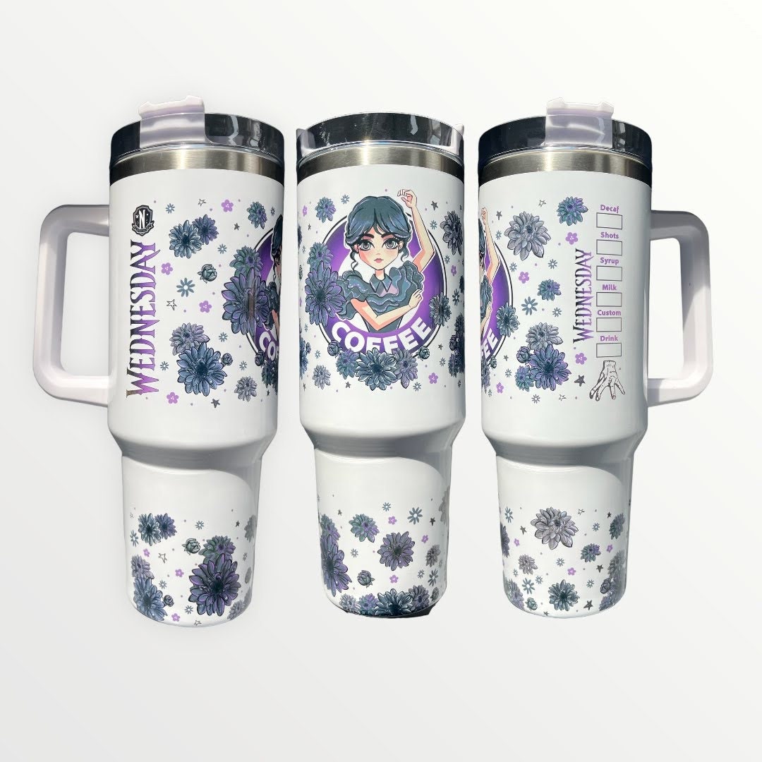 Wednesday Addams 30oz/40oz Quencher Tumbler Cup - Etsy