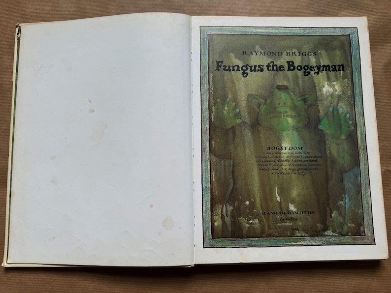 Raymond Briggs - Fungus the Bogeyman - First UK Edition 1977 - Hb - Etsy