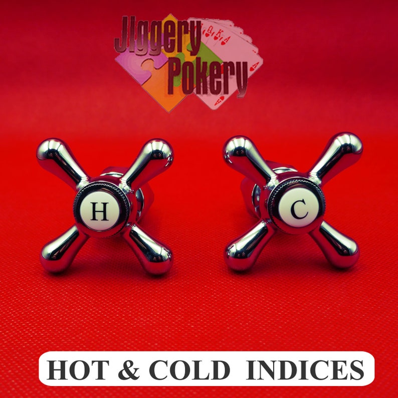 Hot & Cold H C Bathroom Tap Top Indices 1 Pair 11mm Int 15mm - Etsy